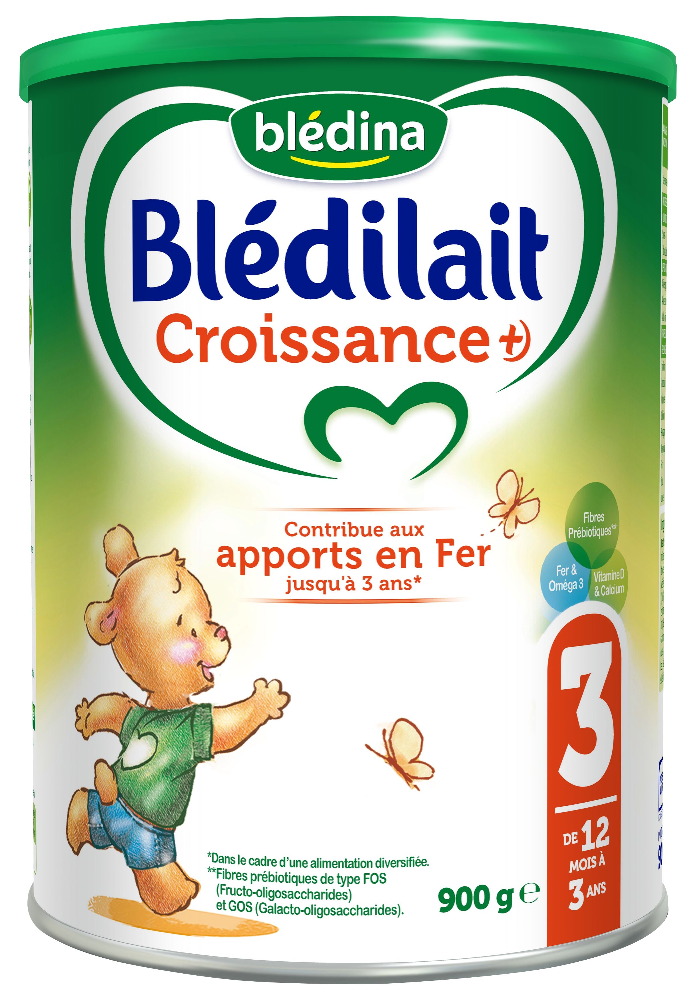 Lait Blédilait Croissance +) 900g BLEDINA : Comparateur, Avis, Prix ...