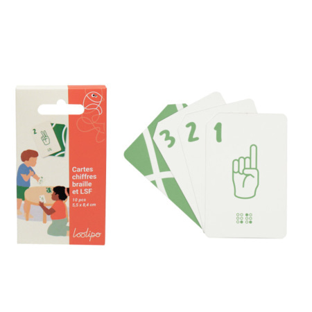 Cartes Chiffres Braille LSF LOOLIPO : Comparateur, Avis, Prix