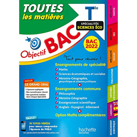 Objectif Bac Toutes les Matières Term Spécialités Sciences Eco BAC 2022 ...