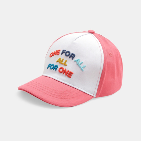 Casquette "One for all, all for one" rose fille OKAIDI : Comparateur ...