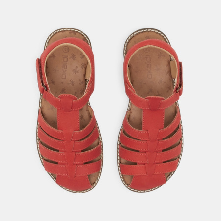 Sandale multibrides cuir à scratch rouges garçon OKAIDI : Comparateur ...