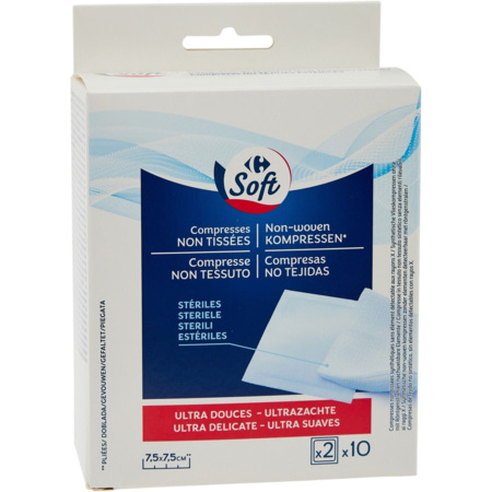 Compresses stériles non tissées CARREFOUR : Comparateur, Avis, Prix