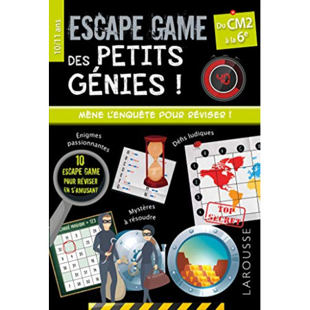 Escape games des petits génies CM2 LAROUSSE : Comparateur, Avis, Prix