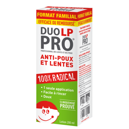 Lotion anti-poux et lentes Duo Lp Pro Omega Pharma By Perrigo ...