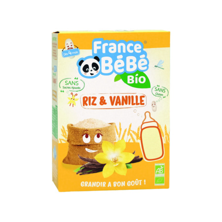 Céréales Riz Vanille sans gluten - 200g - A partir de 4 mois FRANCE ...